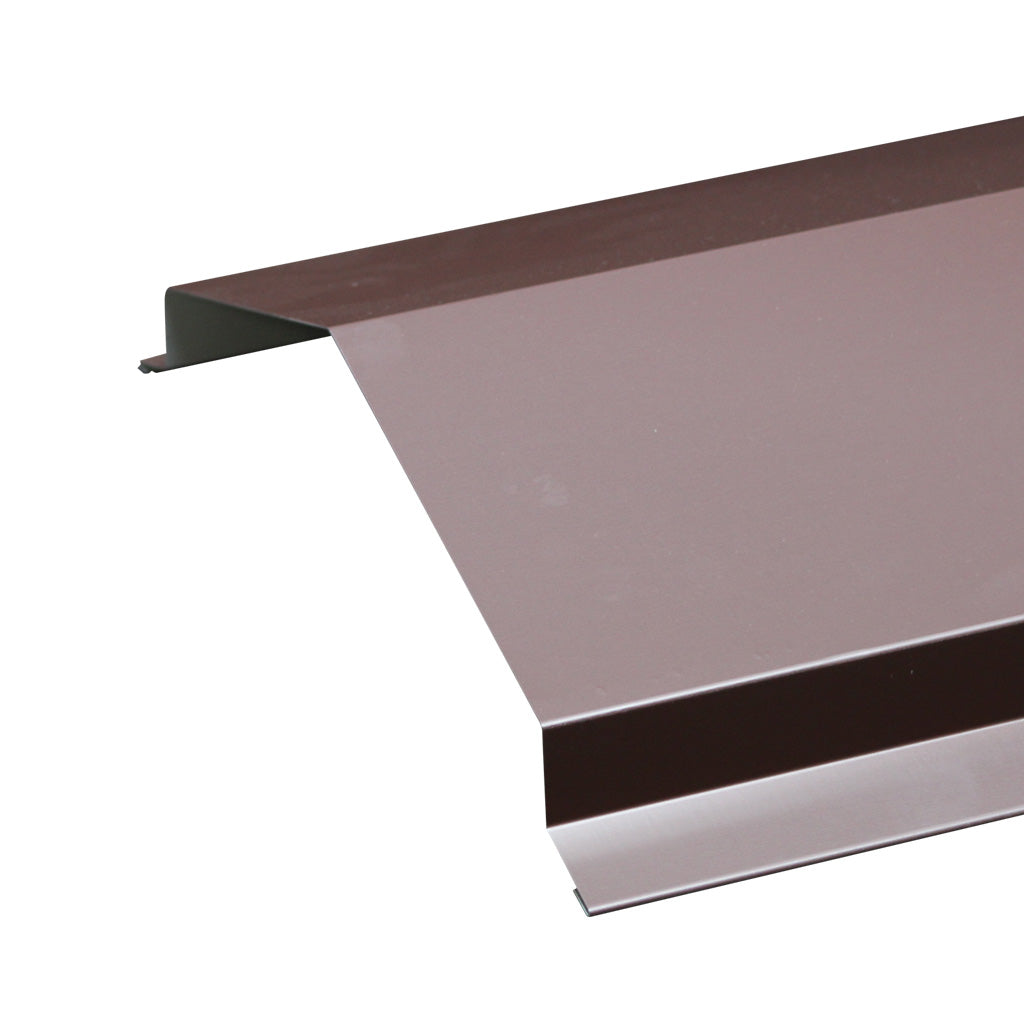 Vented Ridge Cap (1" x 5.5" x 5.5" x 1" x 10') — Vortex Metal Fabrication